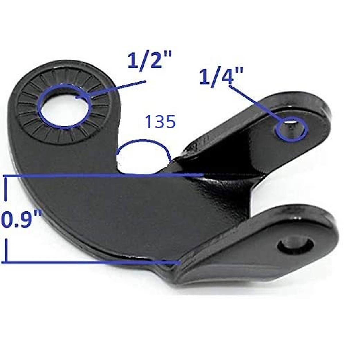 Wellshine 2 Set Bike Trailer Hitch Bicycle Stainless Steel 12.2MM-Hitch Coupler Compatible with Burley Trailers Adapter Replacement Connector to Pets Stroller (135 Coupler)