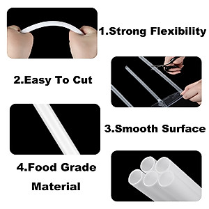 Ziqi 80 Pieces Plastic Cake Dowel Rods Set, 40 White Sticks Support with 10 Separator Plates for 4, 6, 8, 10, 12 Inch, 30 Clear Stacking Dowels Tiered Cakes