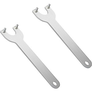 Tuckaner AG452K Wrench fits Ryobi Angle Grinder Replacement Tool Part 039028001052 039028007053 (2pcs), Silver