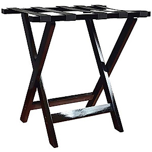 Professional Hotel Suitcase Support - Folding Luggage Racks | Solid Wood Luggage Storage Rack for Guest room | Travel Bag Stand | Household Hanger Furniture Landing Shelf