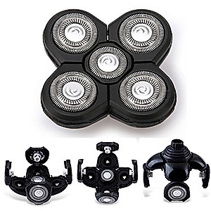 5 in 1 Razor Replacement Blade, Electric Shaver Washable Dry and Wet 5D Rotary Shaver Blade, Men Ultra Comfort Light Weight for Travel Home