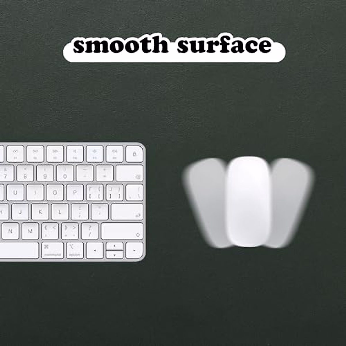 CHIF HAUTH PU Leather Mouse Pad, Desk Pad, Large Mouse Mat, Desk Mat for Office and Home (35.4" x 17", Dark Green)