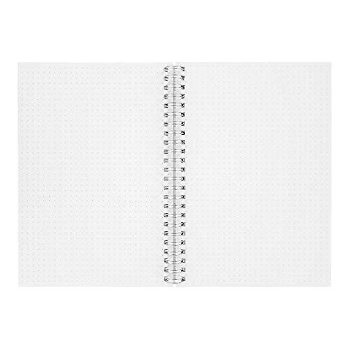 HULYTRAAT Hardcover Dot Grid Notebook, 5.8 x 8.38 Inches A5, Transparent, 160-Page 80-Sheet Spiral Journal (AWPPD1)