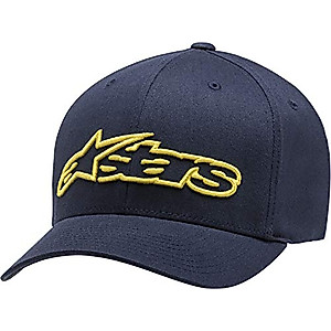 Alpinestars Blaze Flexfit Hat Navy/Yellow LG/XL