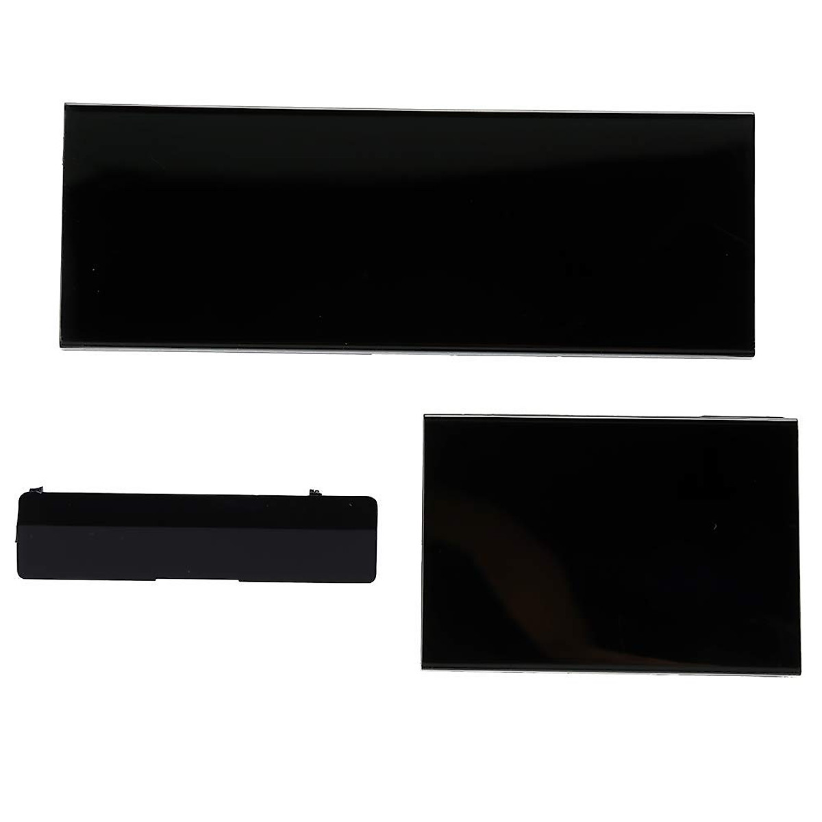 Wii Console Replacement Dust Door, 3 in 1 Repair Part Slot Cover for Nintendo GameCube, NGC Conrtroller/NGC Memory/SD Slot Lid-Black