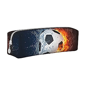 Jiamian Soccer Ball Pencil Case Pencil Holder Bag Pen Box Pouch Stationery Cosmetic Bag