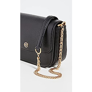 Tory Burch Women's Robinson Convertible Shoulder Bag, Black, One Size