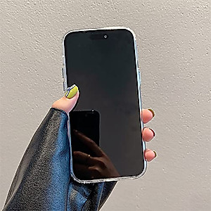 Espumoso Case for Mirror with Hand Stand Holder Flexible Cute Case Soft Print Silicone Clear Makeup Mirror Women Girls Shockproof Protect Cover (Butterfly)