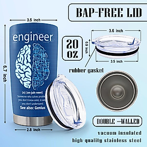 Jevuta Engineer Gifts, Mechanical Engineering Gifts, Gifts For Engineers, Future Engineer Gifts, Aerospace Engineering Gifts, Graduation Gifts For Engineers, Retirement Gift For Engineer Tumbler 20oz