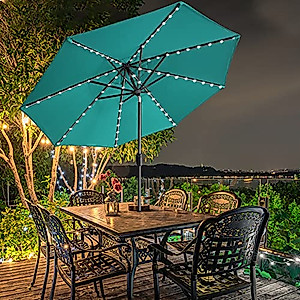 1 Set of Solar 9ft Sunumbrella Umbrella & Umbrella Cover