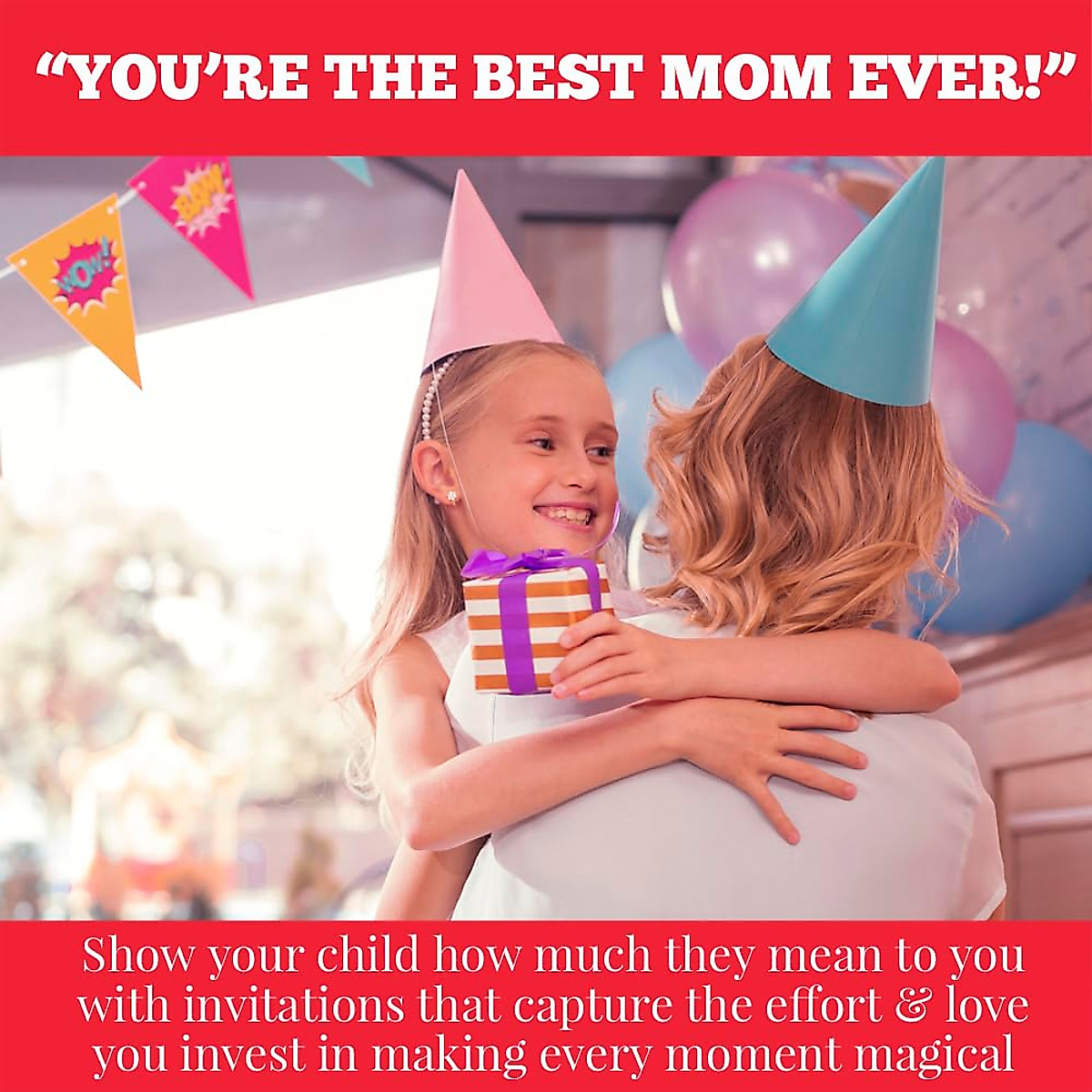 Amanda Creation Colorful Rainbow Crayons themed Birthday Party Fill in Invitations, set of twenty, includes envelopes