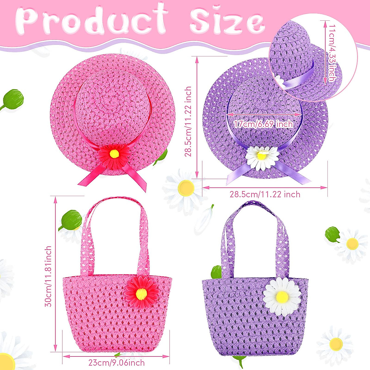 Girls Tea Party Set Includes 10 Pcs Hats Fan Tea Party Gloves Small Pink Purse Feather Boas Toy Tea Sets for Little Girls Kids Children Birthdays Easter Party Supplies Accessories