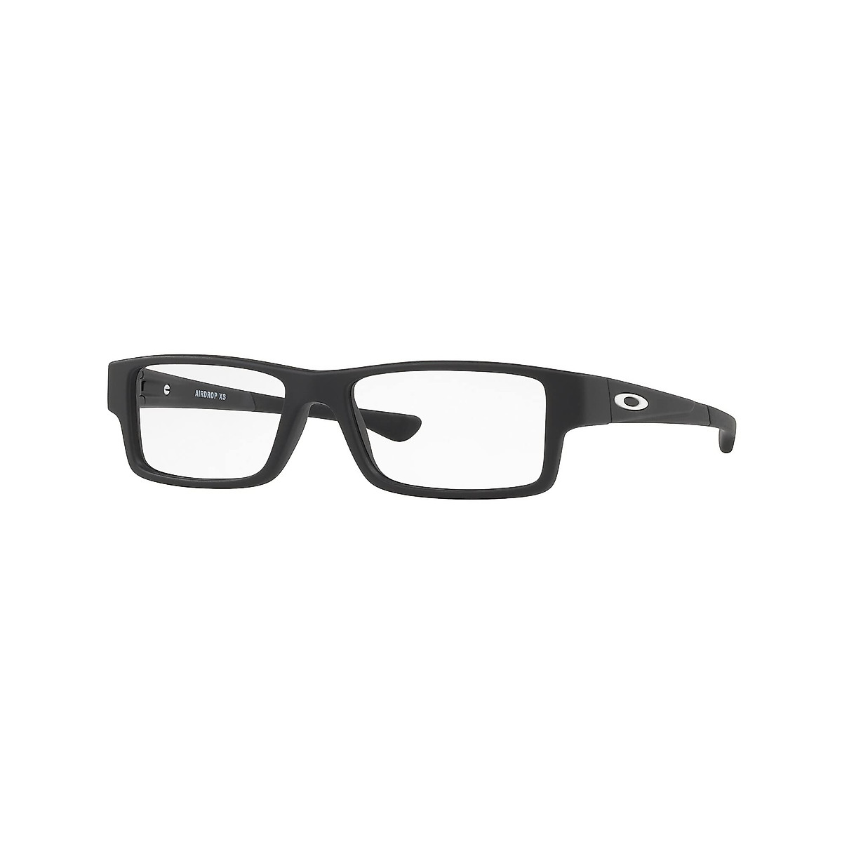 Oakley Youth OY8003 Airdrop XS Rectangular Prescription Eyewear Frames, Satin Black/Demo Lens, 50 mm