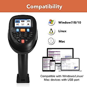Trohestar N6 Wireless Barcode Scanner Inventory Scanner CCD Handheld Barcode Scanner with 2.4GHz Wireless & Wired Connection Portable Barcode Reader for Windows, Mac, Android, iOS (N6-CCD)