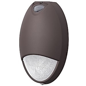 Outdoor Led Emergency Light with Battery Backup Photocell Sensor Self Test Diagnostics, Aluminum Exterior Waterproof Commercial Wall Pack Emergency Lighting Fixtures 120-277VAC UL Certified (1 Pack)