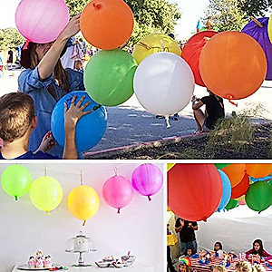 RUBFAC 80 Punch Balloons Punching Balloon Heavy Duty Party Favors For Kids, Bounce Balloons with Rubber Band Handle for Birthday Party