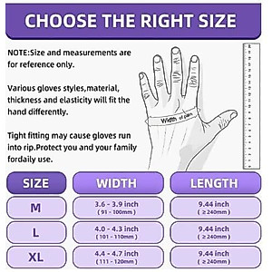 S&G Orange Nitrile Gloves | 100 Pcs | XL | Disposable Latex-Free 8Mil Thick Heavy Duty Powder-Free for Mechanics, Industrial