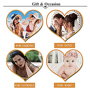 MRENITE 10k 14k 18k Solid Yellow Gold Personalized Horizontal Bar Necklace – Engravable Blessings Letters Nameplate Bar Pendant - Custom Any Name Gift for Women (Slim Bar)