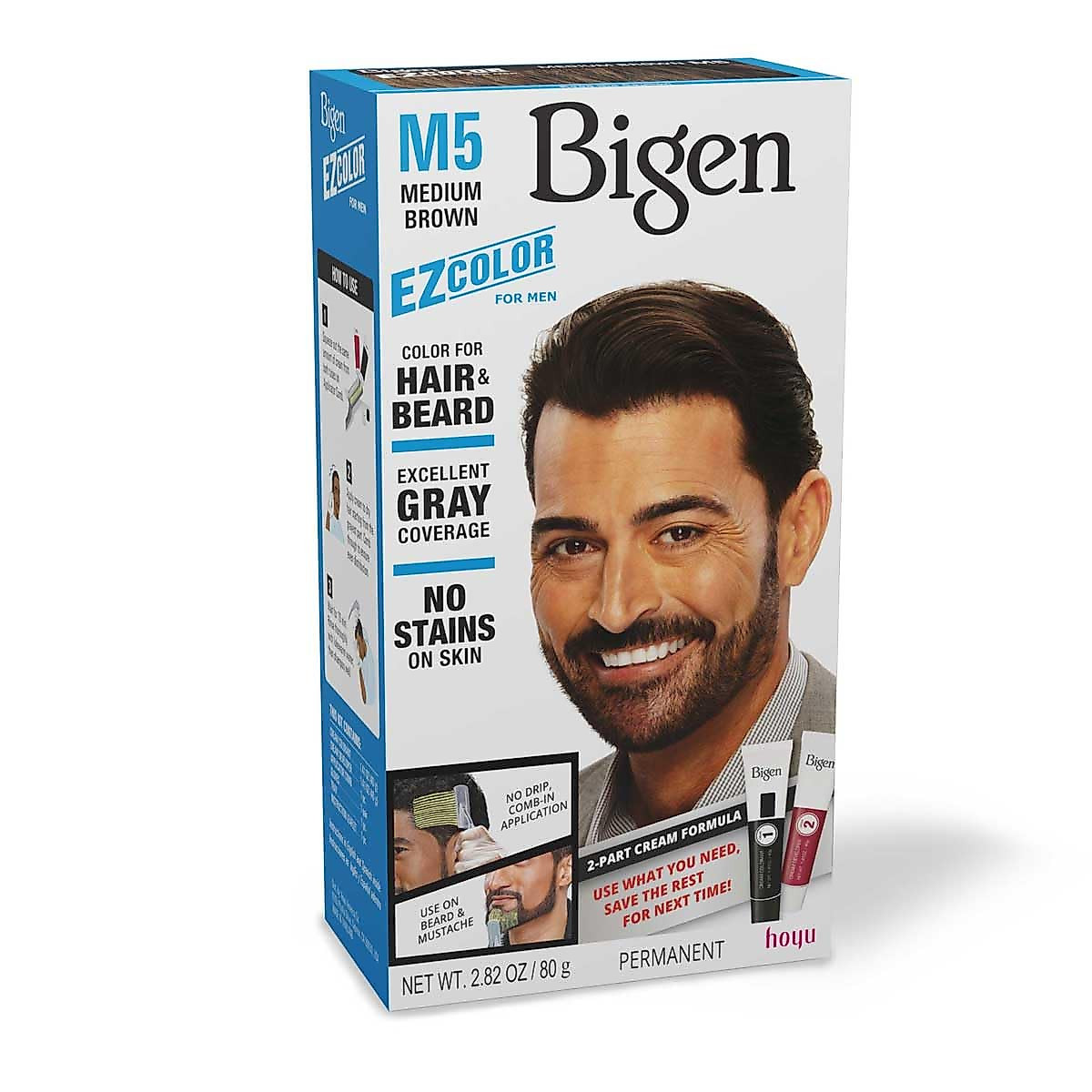 M5 Bigen EZ Color for Men Medium Brown - 3 Pack