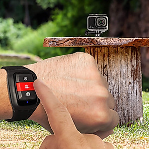 ORGOO OC1/BLK Swift 4K Action Camera Electronic Image Stabilization, Sony Image Sensor, 2” IPS Touchscreen, Accessories (Ip68 Certified Waterproof Case, Wearable Remote, Mini Tripod, and More)