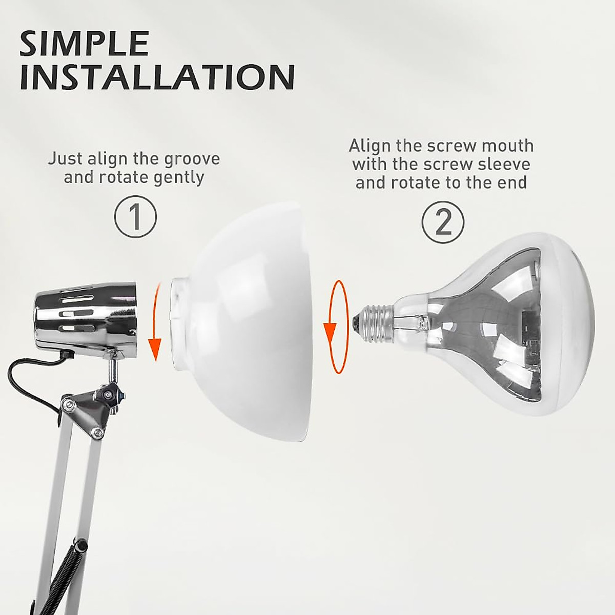 DUEBEL Heating Lamp for Candy Making –Affordable Candy Heater Perfect for Beginners in Sugar Art, Baking, and Confectionery - White & Silver Plating