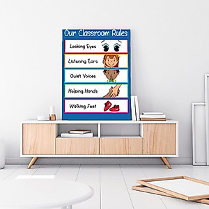 AOMACA Classroom Posters Preschool Classroom Rules Classroom Rules, Classroom Poster, Preschool RulesCanvas Painting Wall Art Poster Bedroom Living Room Decor8x10inch(20x26cm), 8x10inch(20x26cm)