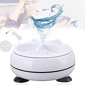 Portable Mini Washing Machine,Ultrasonic Turbo Washing Machine with USB for Home, Business, Travel, College Room,Turbo Washer for Cleaning Sock,Underwear,Small Rags