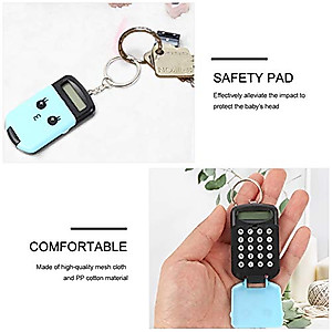 TOYANDONA 2pcs Mini Calculator Keychain Portable Cute Cartoon Calculator Electronic Pocket Calculator with Key Ring for Children Students School Supplies Key Decor (Black)