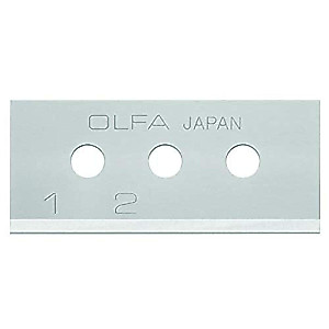 OLFA 1096855 Dual-Edge Blade for SK-10 Safety Knives, Silver, Silver (Pack of 60)