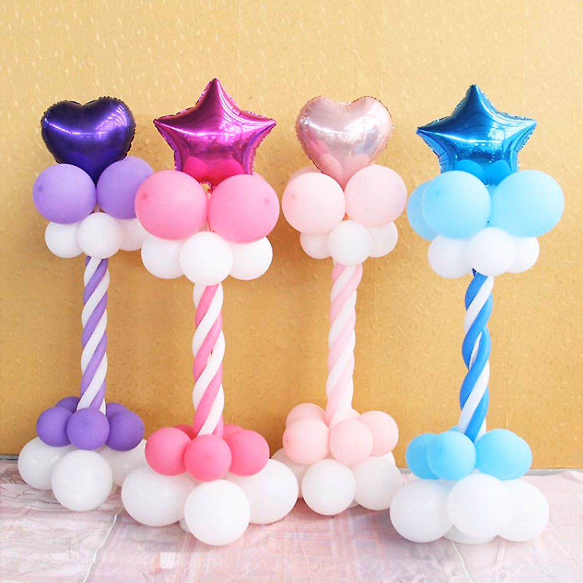 DAIKOYE 2600 PCS (26 Rolls) Glue Point Clear Balloon Glue Removable Adhesive Dots Double Sided Dots of Glue Tape for Scrapbook, Party, Wedding, Balloons Decoration