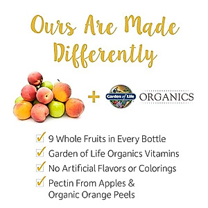 Garden of Life Organics Women 40+ Gummy Vitamins - Berry - Certified Organic, Non-GMO, Vegan, Kosher Complete Multi - Methyl B12, C & D3 - Gluten, Soy & Dairy Free, 120 Real Fruit Gummies