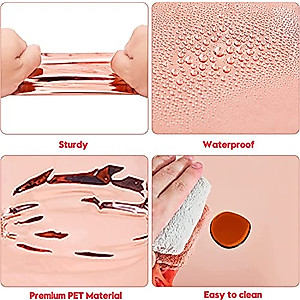 2 Pack Rose Gold Foil Tablecloth Table Cover Shiny Tablecloth for Party Wedding, Birthday, Baby Shower, Girl’s Night, Anniversary, Thanksgiving, Christmas, 40 x 108 Inches