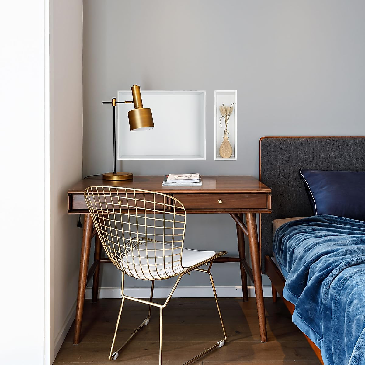 JQK Shower Niche No Tile Need, 18"×14" Matte White Bathroom Insert Shelf, 304 Stainless Steel Recessed Shower Caddy Organizer Storage, SNL1814-WH