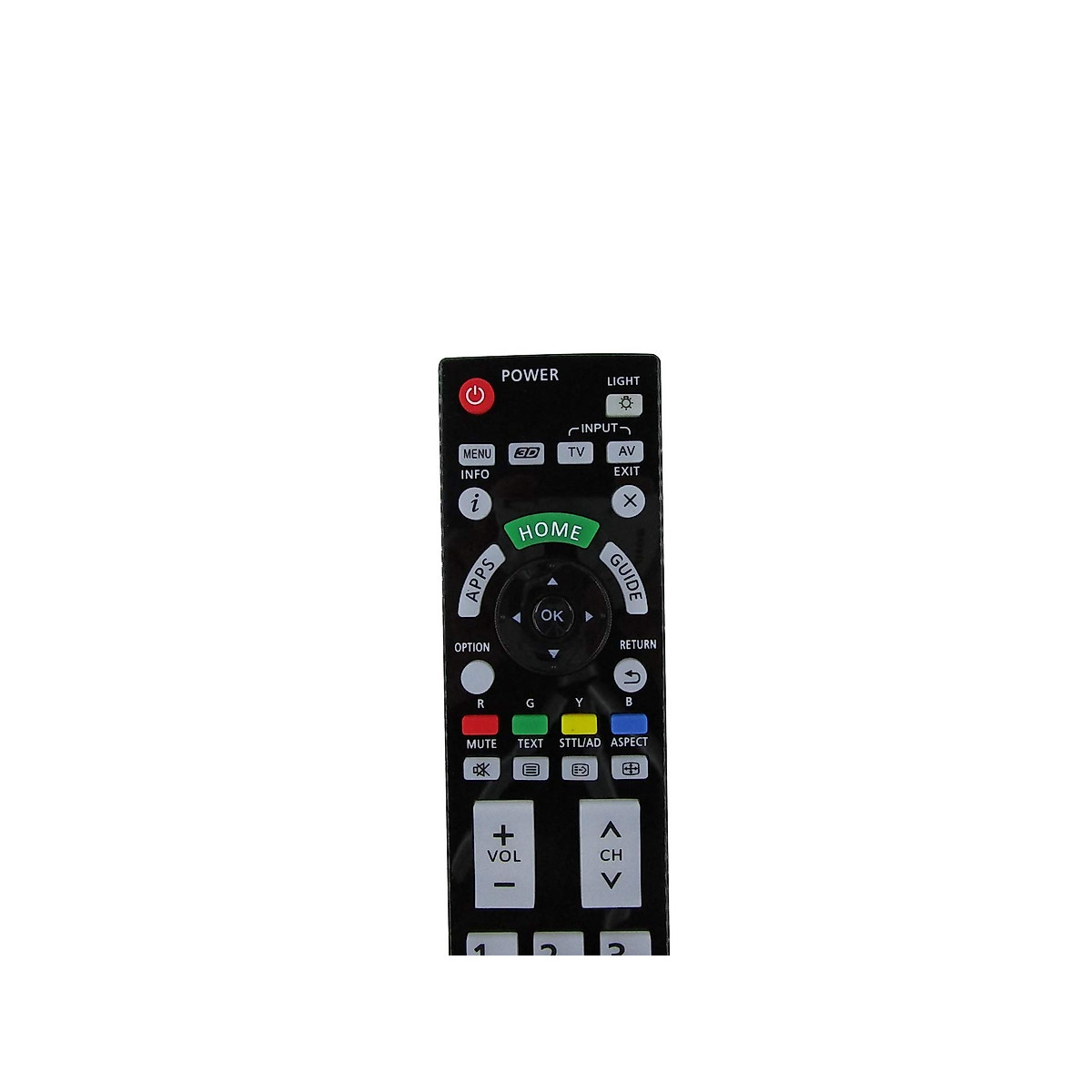 HCDZ Replacement Remote Control for Panasonic Viera N2QAYB000862 TC-P55VT60 TC-P60VT60 TC-P60ZT60 TC-P65VT60 TC-P65ZT60 TX-P65VT50 55/60/65" Class 1080p Plasma Full HDTV LED TV