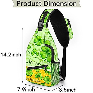 St. Patrick's Day Sling Backpack St. Patrick's Day Crossbody Bag Hiking Backpack Casual Daypack