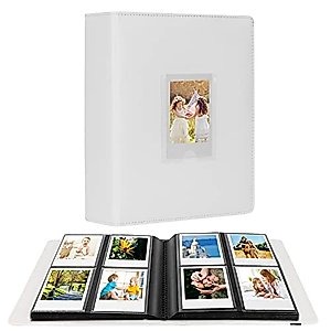 288 Vertical Photos for Instax Mini Photo Album, Front Window, Polaroid Book Album 2x3 for Fujifilm Instax Mini Film 11 9 8 40, Polaroid 300, HP Sprocket, K-pop Photocards (White)