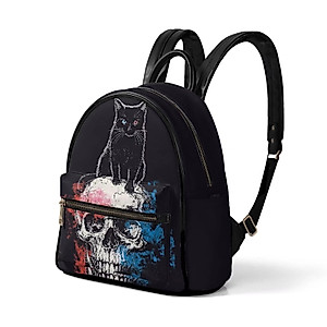 Snilety Brown Leopard Design Leather Daypack Casual Daily Use,PU Leather Shoulder Bag Portable Backpack for Boys Girls Teenager Large Capacity Bookbag with Adjustable Straps Bags