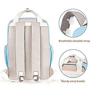 lovvento College Backpack for Women Cute Vintage Travel Bag Aesthetic Laptop Backpack 15.6 Inch Waterproof Computer Work