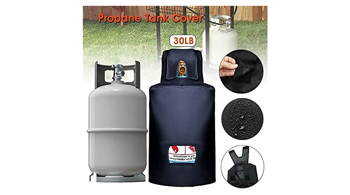 Heavy Duty 30 LB Propane Tank Cover 2 Pack for RV & Patio Protection