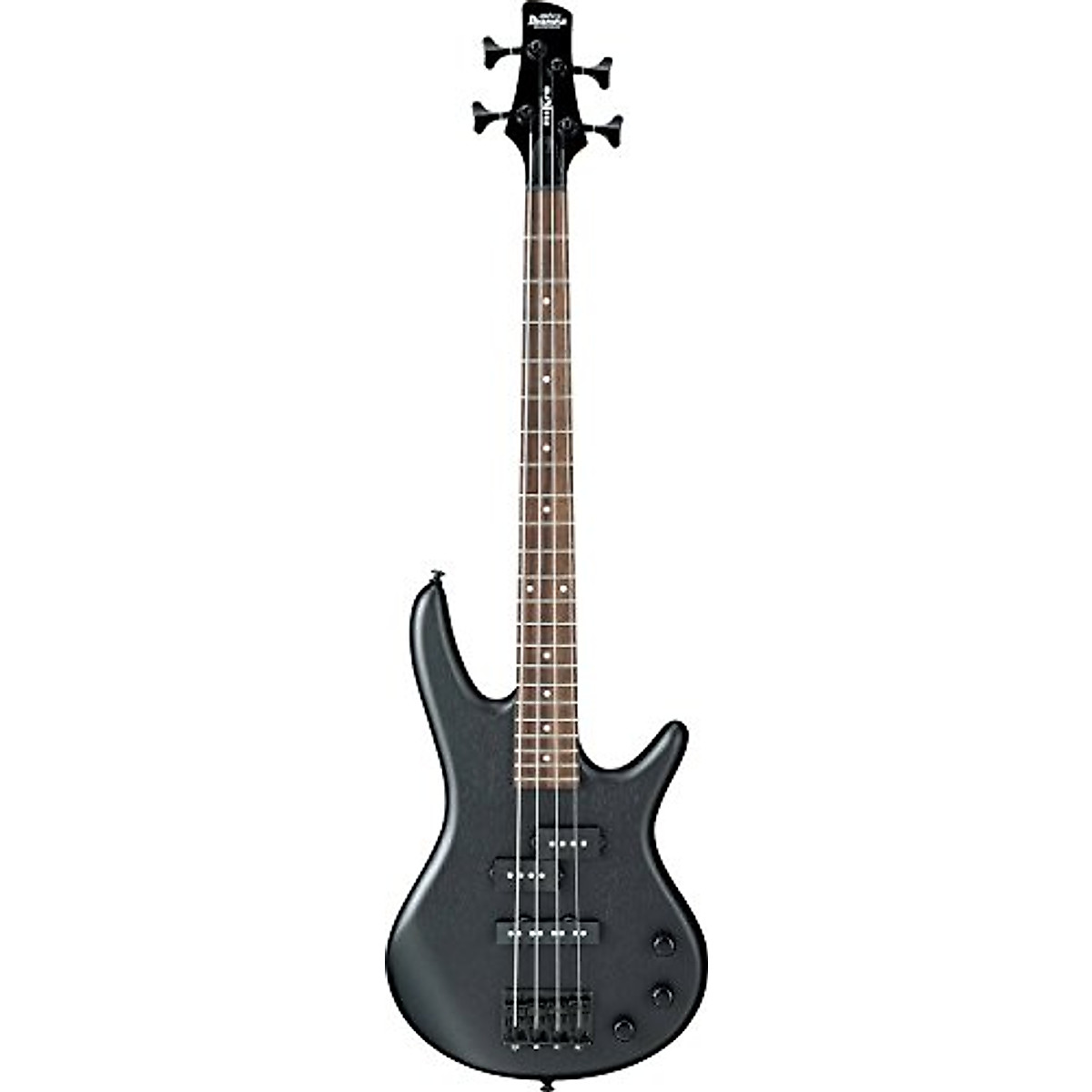 Ibanez 4 String Bass Guitar, Right, Weathered Black (GSRM20BWK)