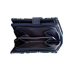 Shag Wear Chickadee Garden Small Zipper Women's Wallet (Sky Blue)