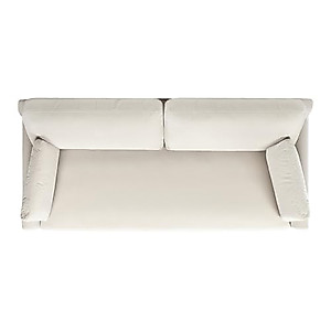 Jennifer Taylor Home Pasadena 75.5" Modern Farmhouse Sofa, French Beige