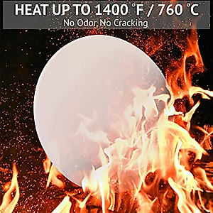 Waykea 9” Round Pizza Stone for Toaster Oven | Cordierite Grilling Stone Bread Baking Stone for Grill, Oven