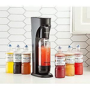 Drinkmate OmniFizz Sparkling Water and Soda Maker, Carbonates Any Drink, ULTIMATE BUNDLE With CO2 and BPA Free Bottles (Matte Black)