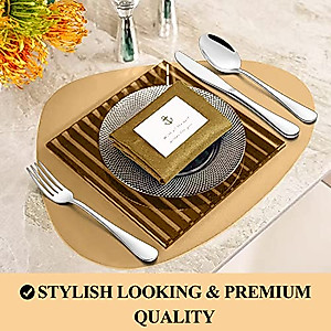 Wildone 20-Piece Silverware Set, Stainless Steel Flatware Cutlery Set Service for 4, Tableware Eating Utensils Include Knife/Fork/Spoon, Mirror Polished, Dishwasher Safe