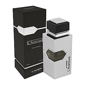 Al Haramain L'Aventure - Cologne for Men - Long Lasting Perfume for Men - Arabian Perfume - Men's Cologne - Amber Perfume with Bergamot - 6.76 oz