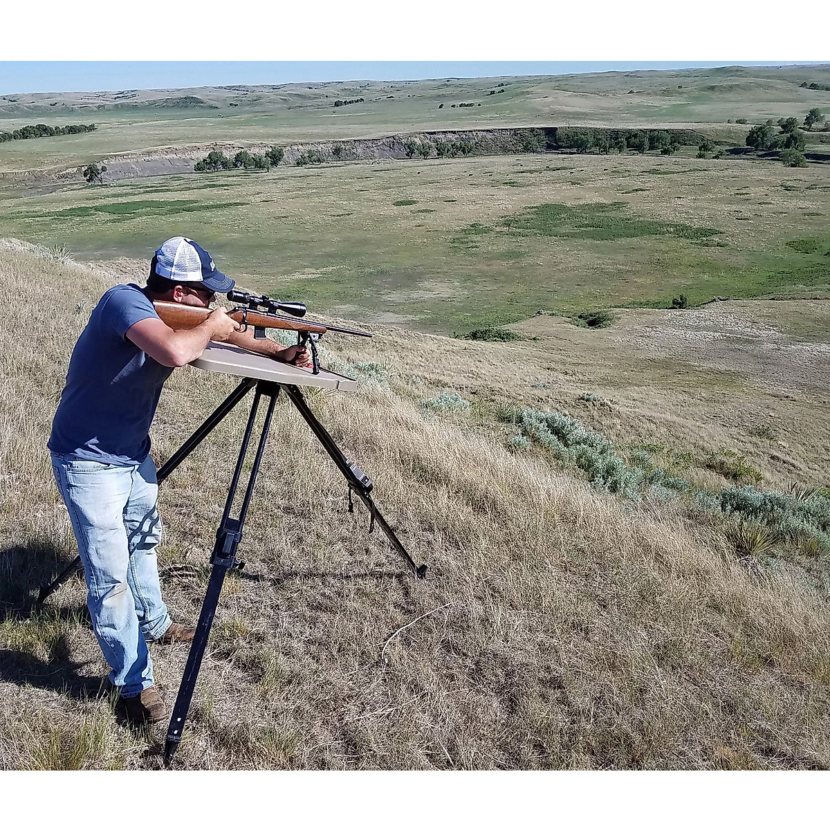 MTM HLST High-Low Shooting Table,Grey/Black