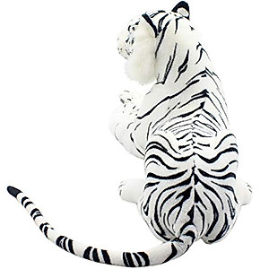 TAGLN Large Stuffed Animals Tiger Toys Giant Plush Big (White, 18 Inch)