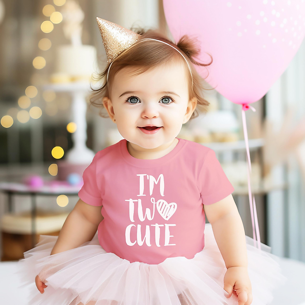 Olive Loves Apple Im Two Cute 2nd Birthday Shirt for Toddler Girls Second Birthday Outfit White on Mauve Shirt 18 Months