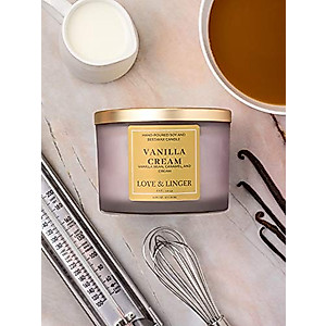 Vanilla Bean Candle | Vanilla Scented Candle | Luxury Soy & Beeswax Candles for Home | 16 oz. Large Jar Candle | Holiday Candles | Warm Vanilla Candle